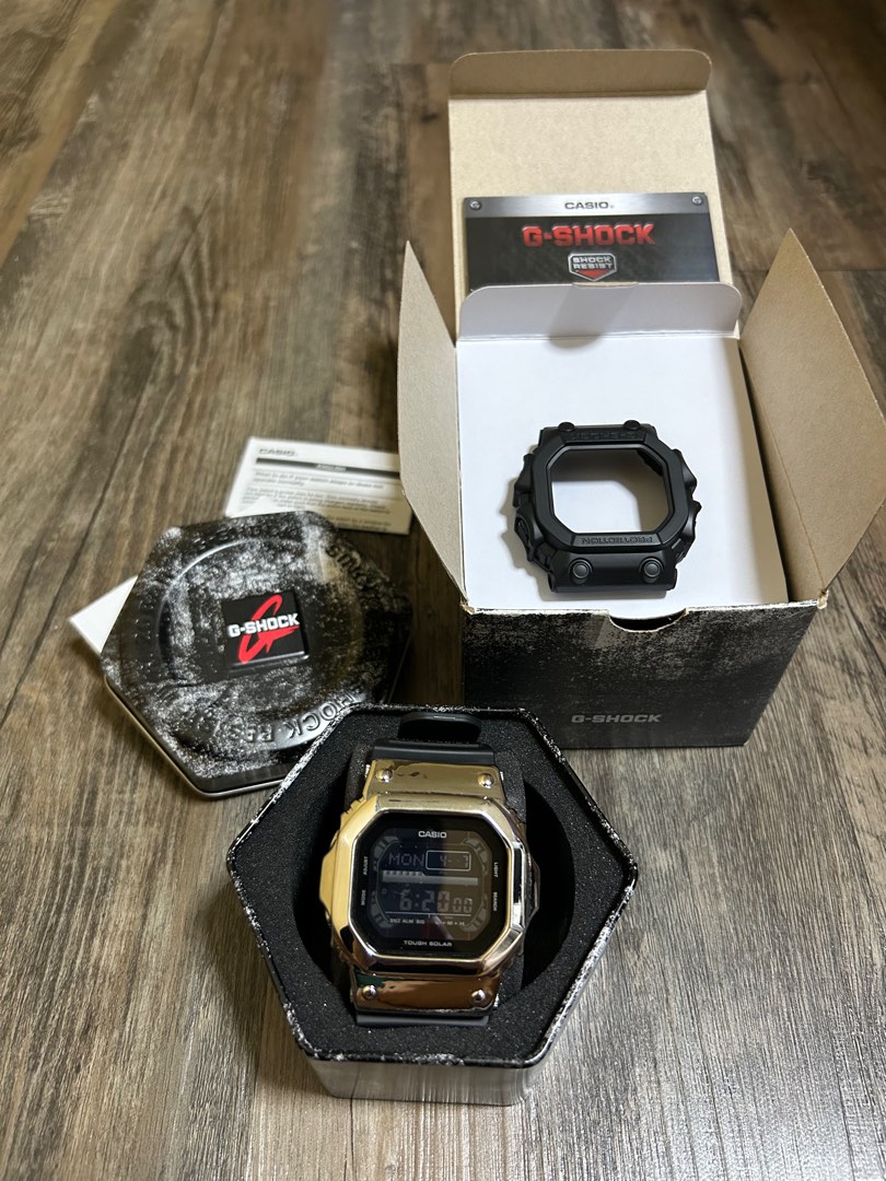 G- Shock Casio 3221 Black with Silver frame Authentic BRAND NEW, Men's ...