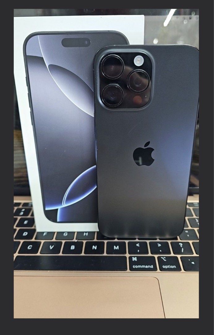 iPhone 16 Pro Max Black Titanium 256GB, Mobile Phones & Gadgets, Mobile ...