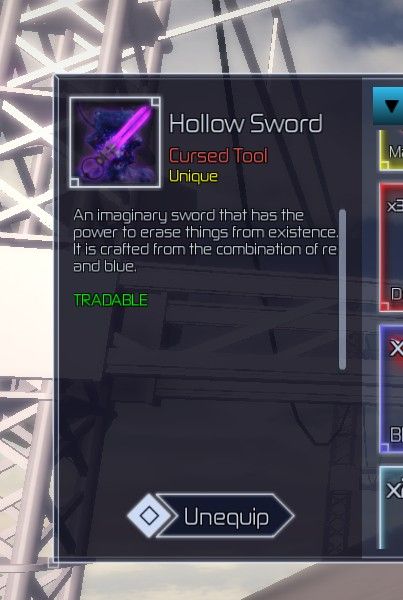 Jujutsu Infinite Hollow Sword, Video Gaming, Gaming Accessories, In ...