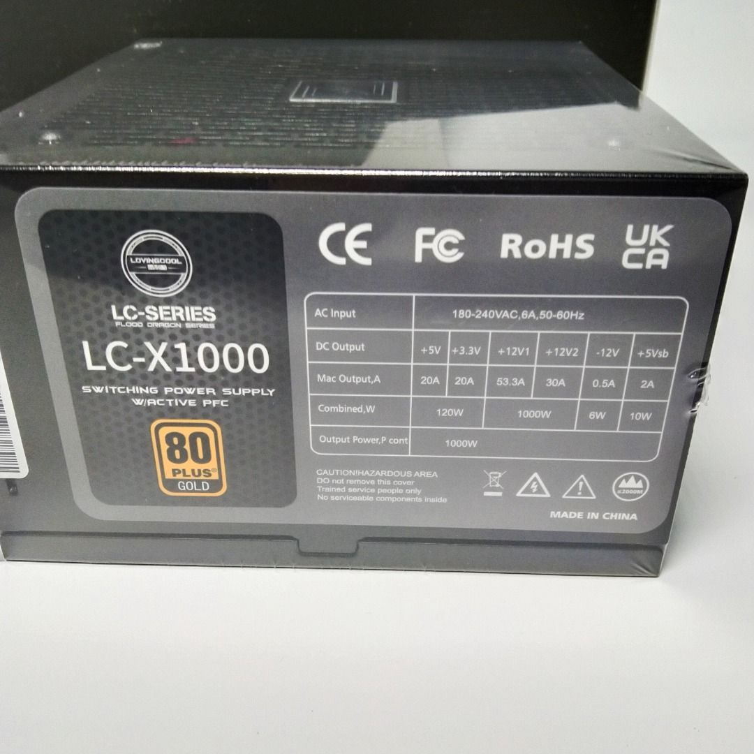1000W Gold Fully Modular ATX PSU Power Supply, LC-Series LC-X1000 Black, Computers & Tech, Parts ...