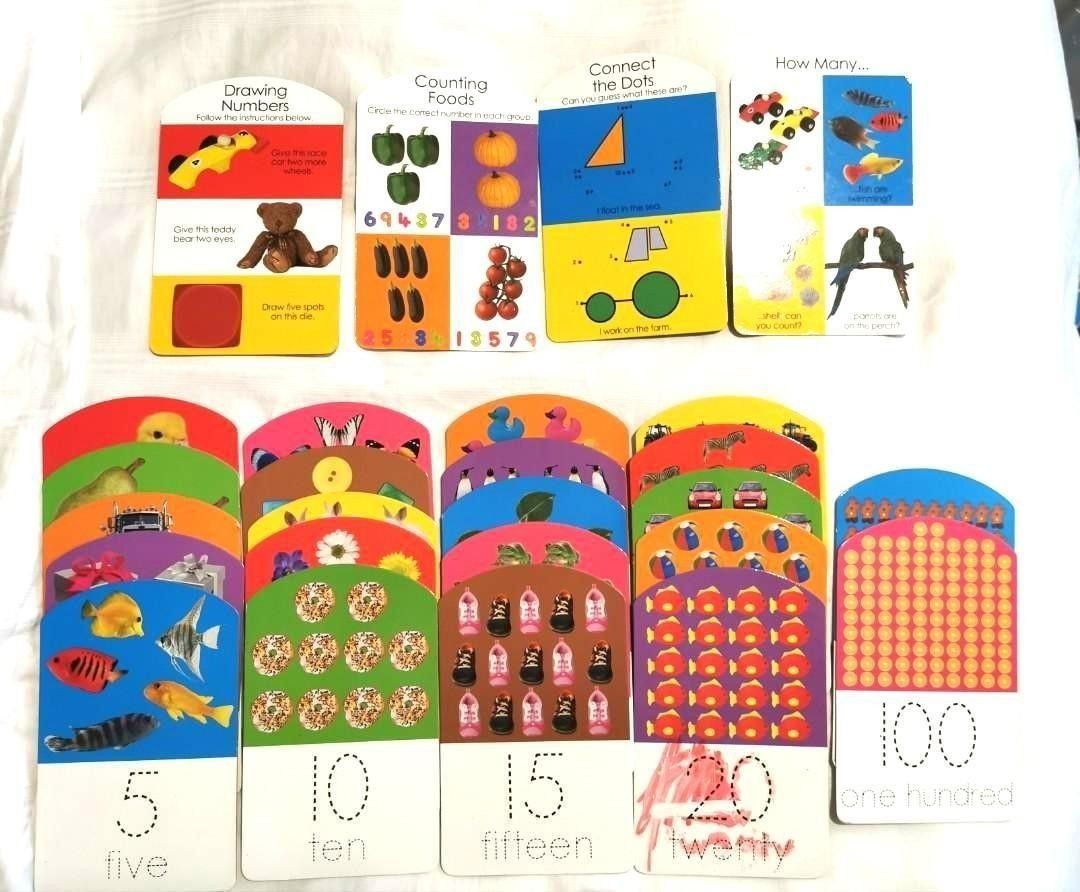 Let's Count Numbers Write and Wipe Cards for Kids, Hobbies & Toys, Toys ...