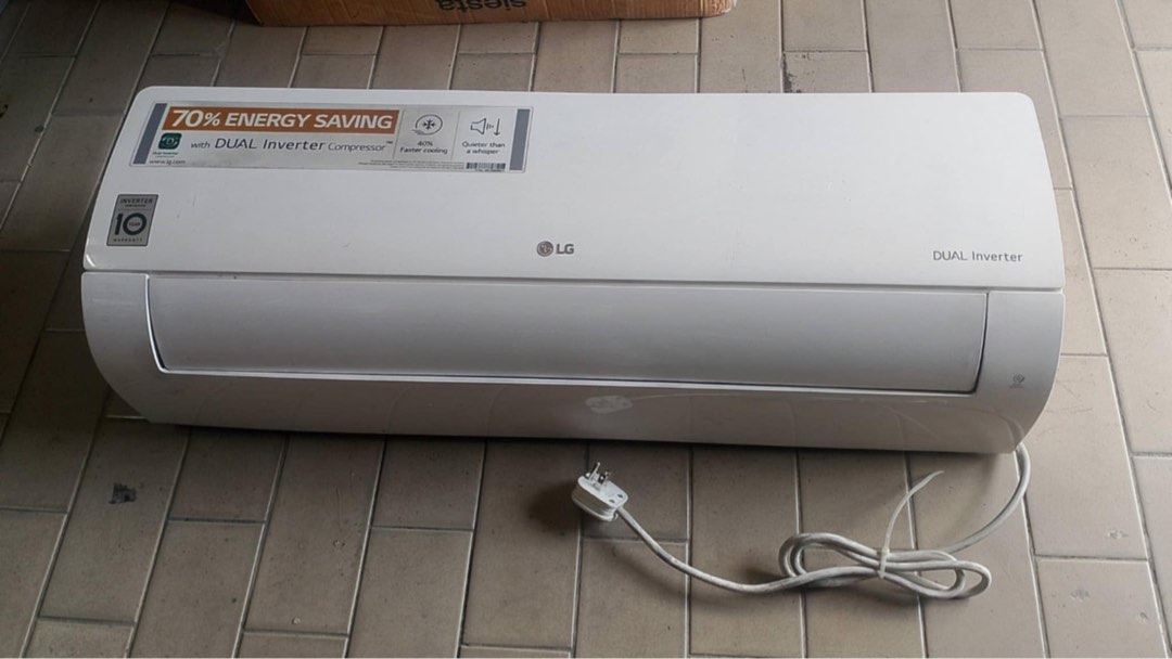 LG Dual Inverter Split Type Aircon 1HP, TV & Home Appliances, Air ...