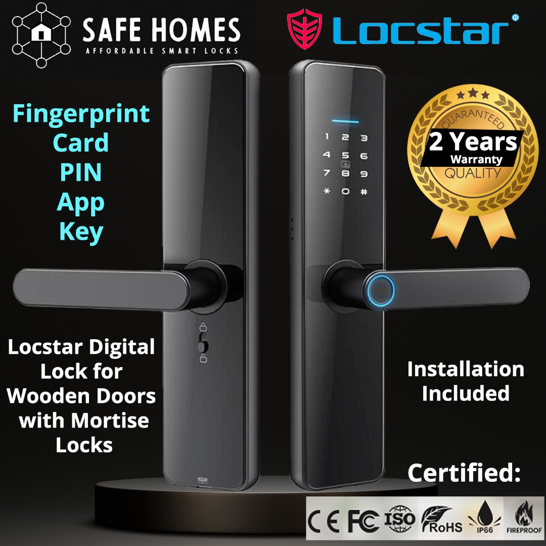Locstar Smart Lock for HDB Mortise Door, Furniture & Home Living ...