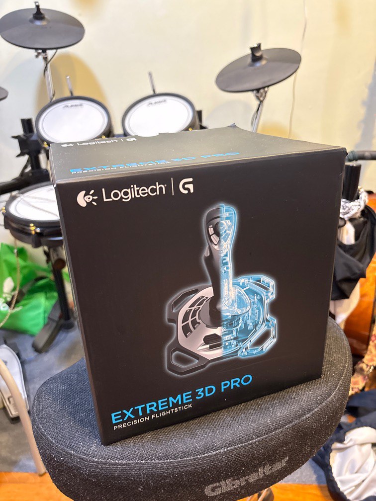 Logitech Extreme 3D Pro Precision Flightstick, Video Gaming, Gaming ...