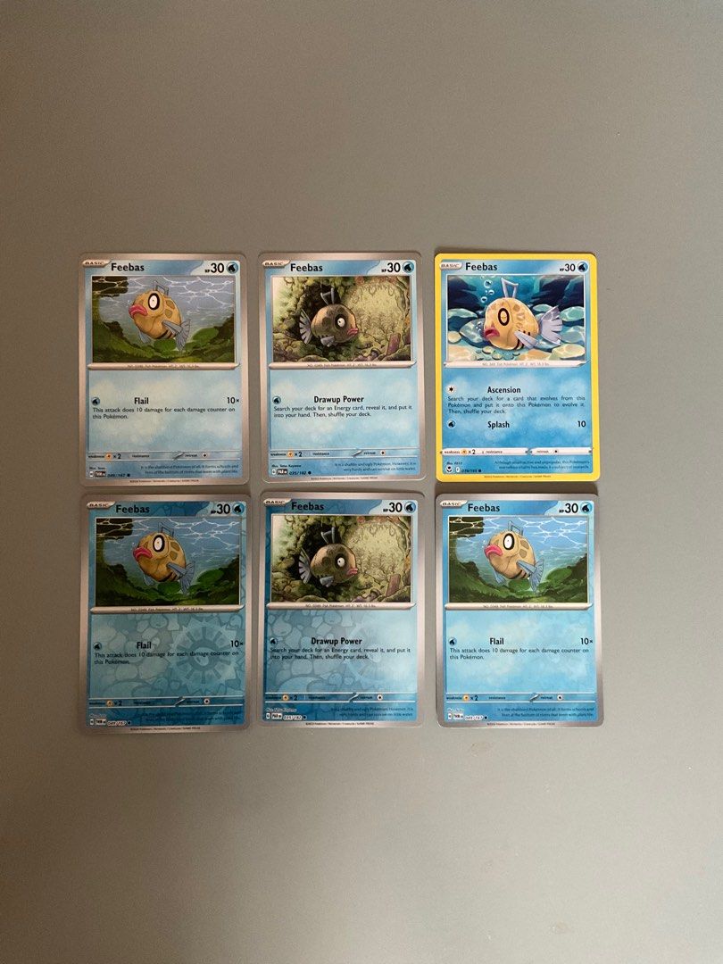 30x Feebas Pokemon Tcg card TWM PAR crown zenith, Hobbies & Toys, Toys ...