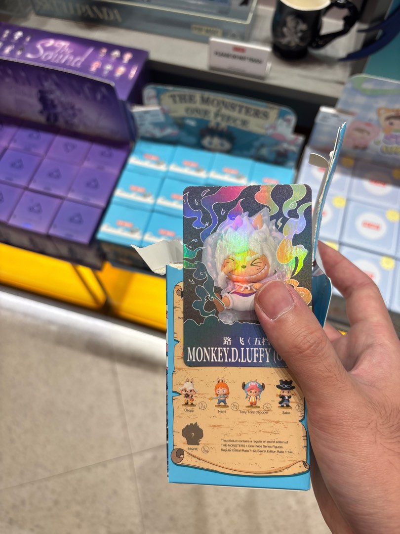 Luffy Gear 5 Labubu The Monsters secret rare, Hobbies & Toys, Toys ...