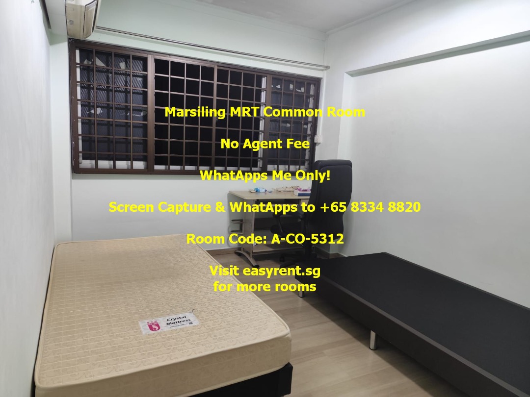 Marsiling MRT Common Room, Property, Rentals, Room Rentals on Carousell