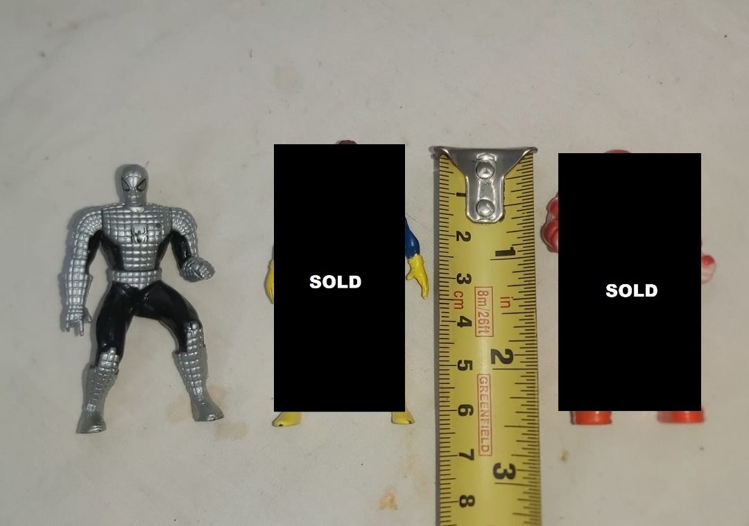 marvel die cast metal x-men steel mutants armored spider-man toy biz ...