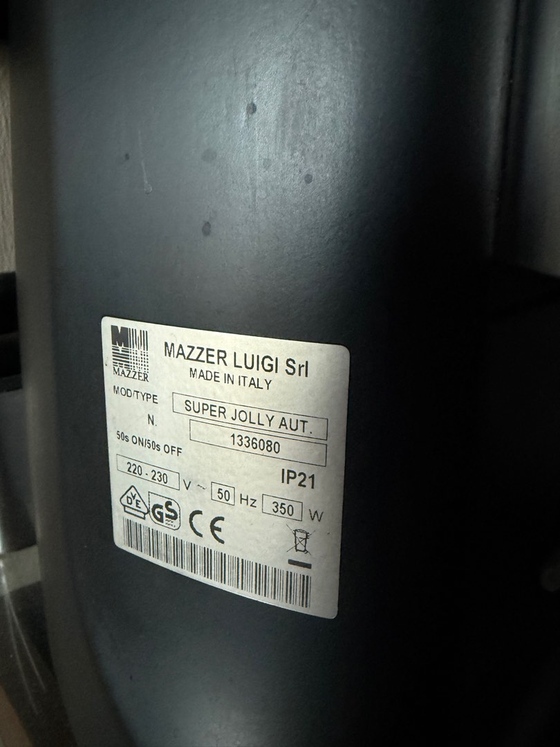 Mazzer Super Jolly Automatic Grinder, TV & Home Appliances, Kitchen ...