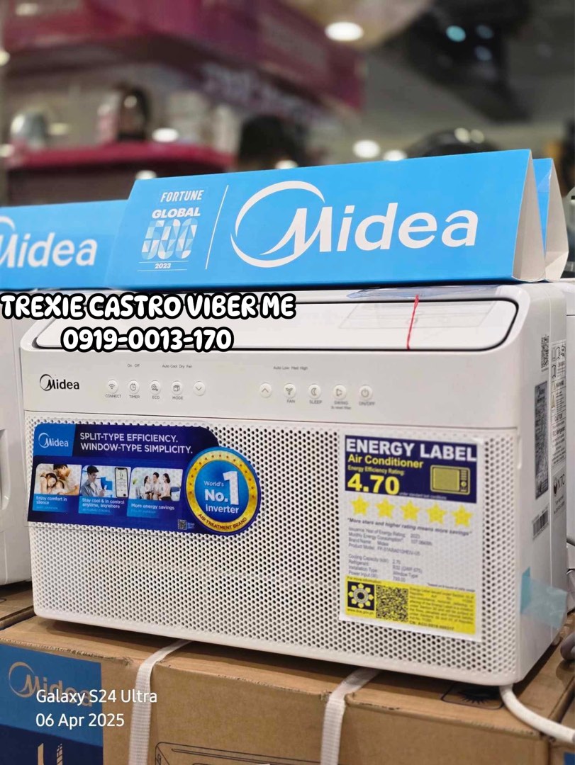 Midea window type full dc inverter, TV & Home Appliances, Air ...