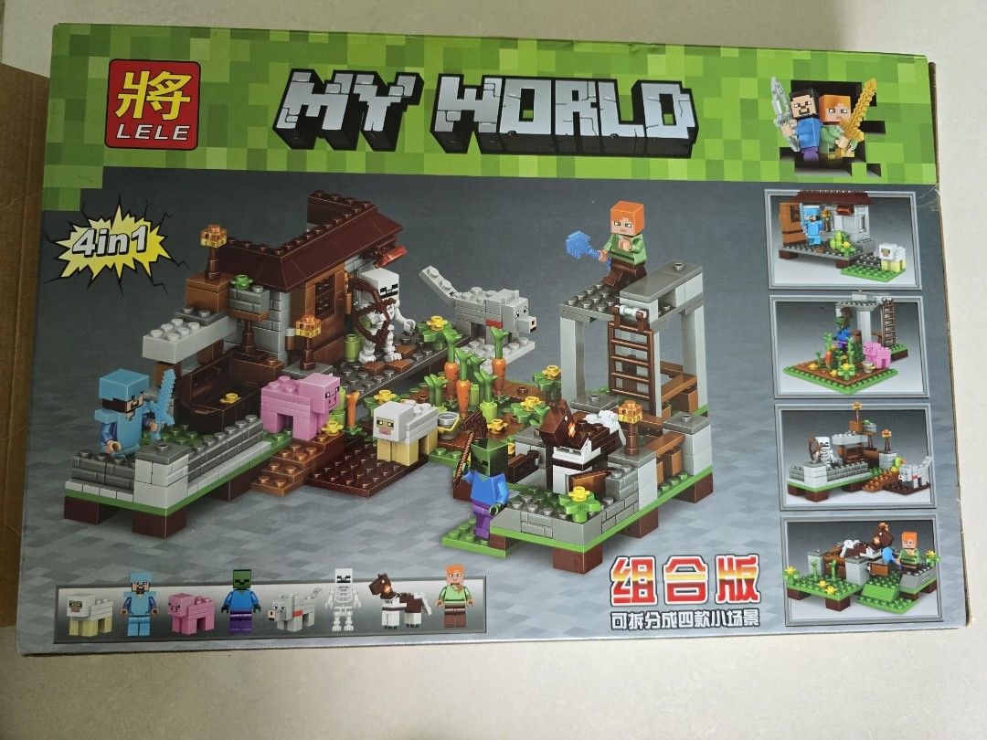 Minecraft blocks (not Lego), Hobbies & Toys, Toys & Games on Carousell