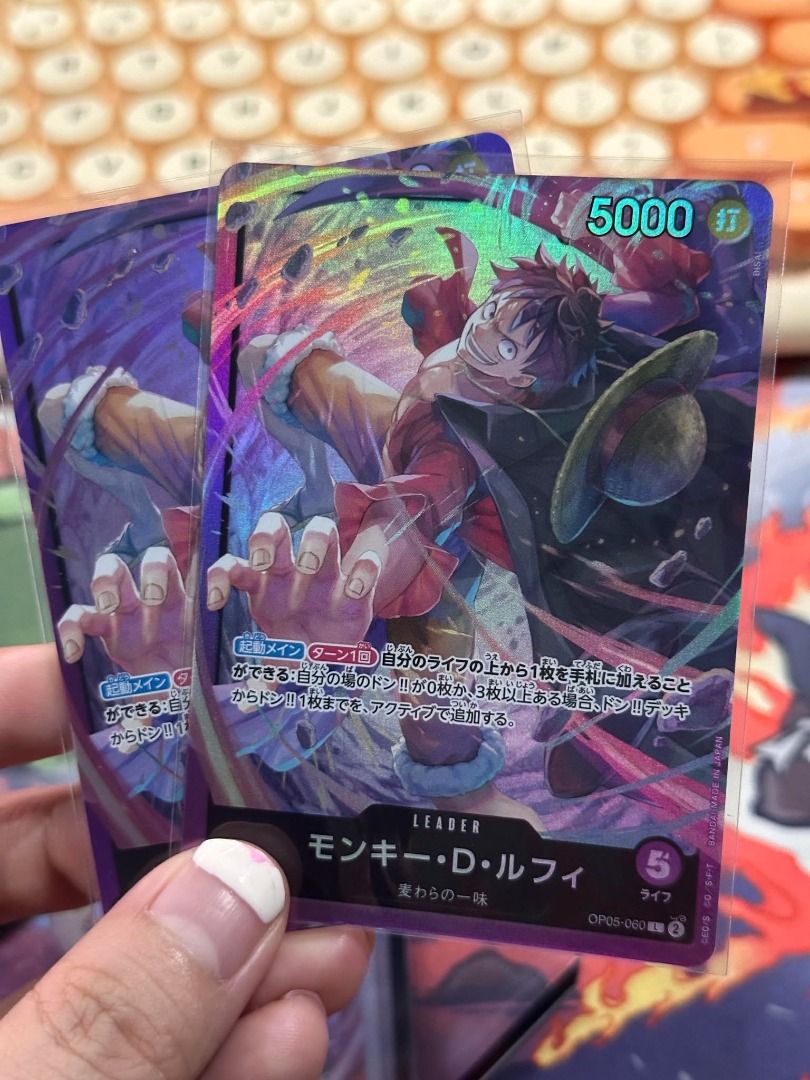 Monkey.D.Luffy [Purple] OP05-060 One Piece Japanese Awakening of the New Era, Hobbies & Toys ...