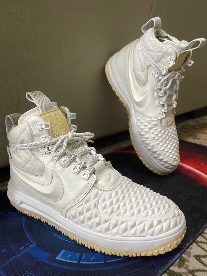 Nike Air Force 1 Lunar Force 1 Duckboot Winter Triple White, Men's ...