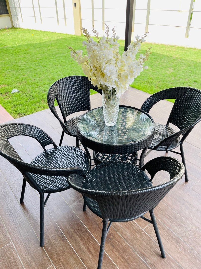 Outdoor Coffee Table Set, Furniture & Home Living, Outdoor Furniture on ...