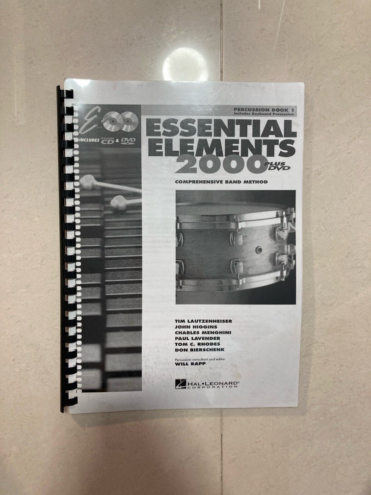 Percussion Instruments Guide Book: Essential Elements, Hobbies & Toys ...