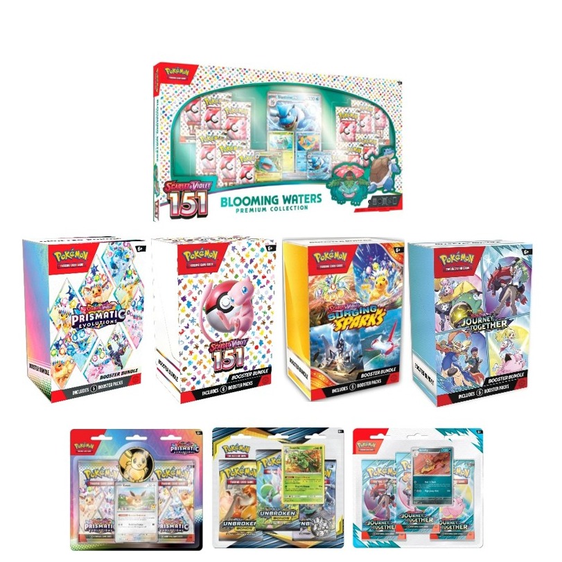 Pokemon Booster Bundle(BB)/ 2 Pack Blister/ 3 Pack Blister/ Collection ...