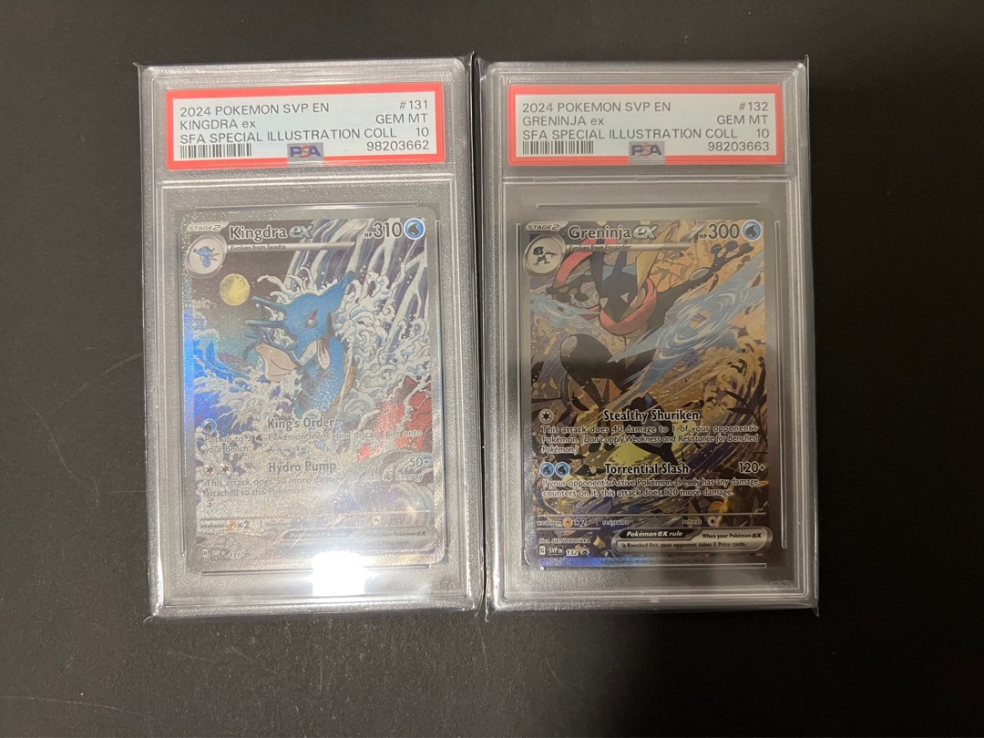 Pokemon tcg Greninja kingdra ex sequential psa 10, Hobbies & Toys ...