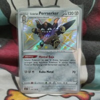 Pokemon TCG Indonesia Shiny Galarian Perrserker SC3b 224/158, Toys ...