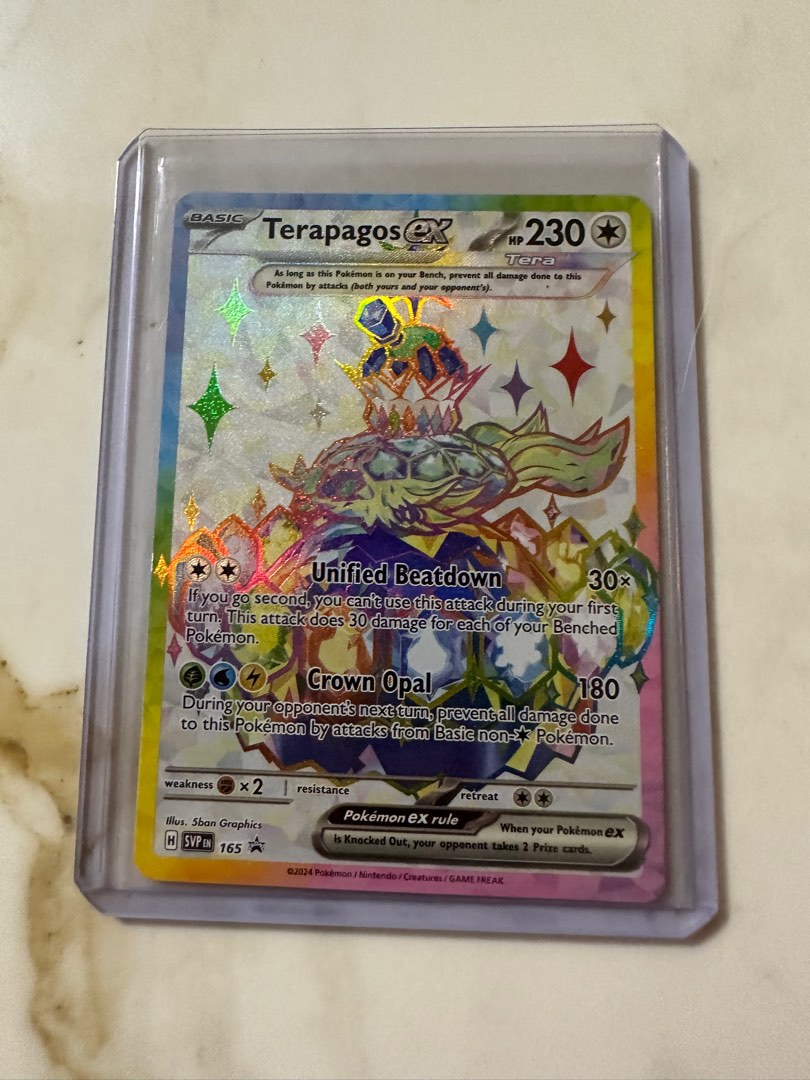 Pokemon Terapagos UPC card promo, Hobbies & Toys, Toys & Games on Carousell
