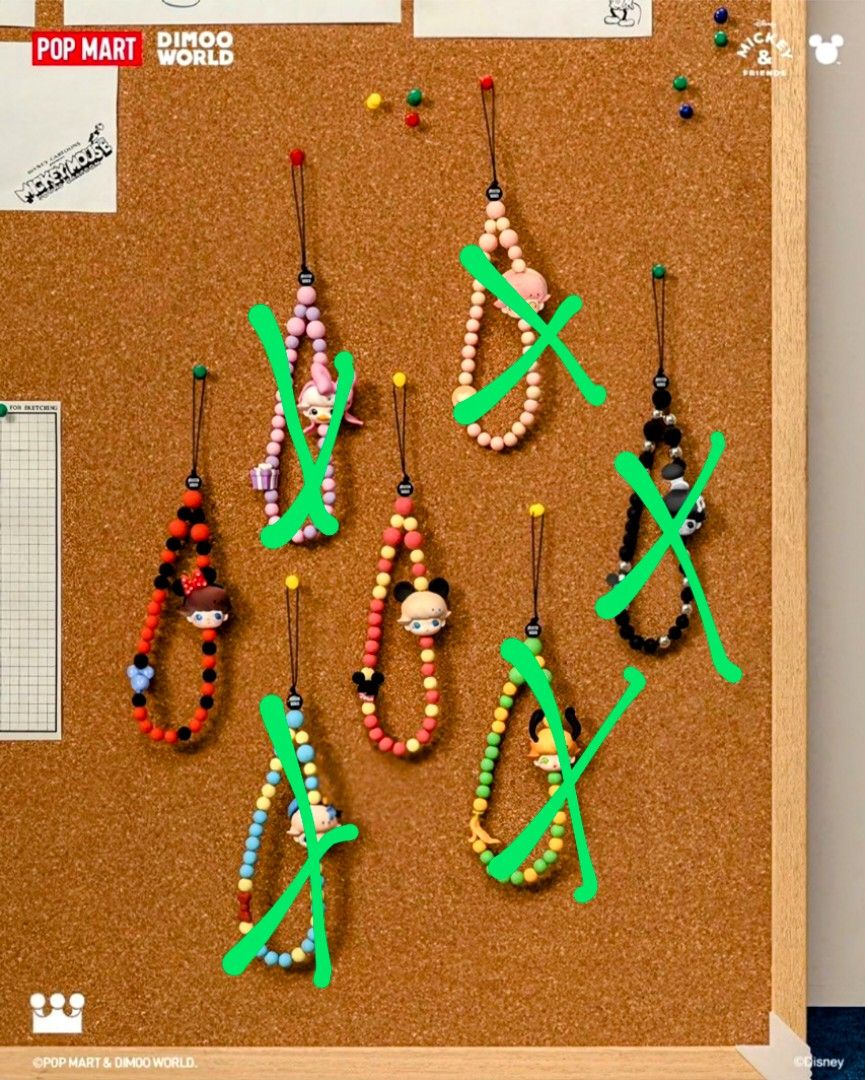 PopMark泡泡瑪特 Dimoo Worldx Disney迪士尼系列 Phone Charm Blind Box 手機掛繩 Classic ...