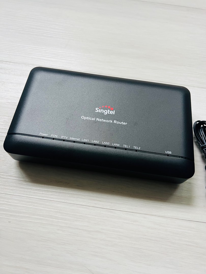 Pristine Condition Singtel Optical Network Router, Computers & Tech ...