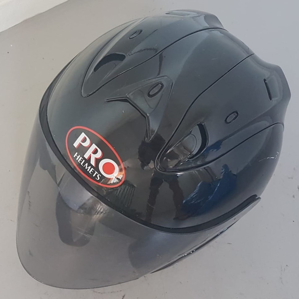 PRO Motorcycle Helmet, Matt Black, XXL, PSB APPROVED, PRO Racing Helmet ...