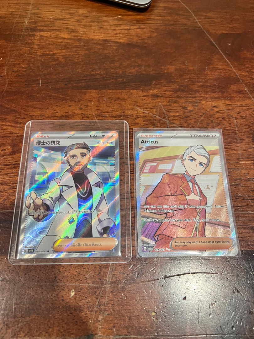 Professor Research & Atticus Pokemon Card, Hobbies & Toys, Toys & Games ...