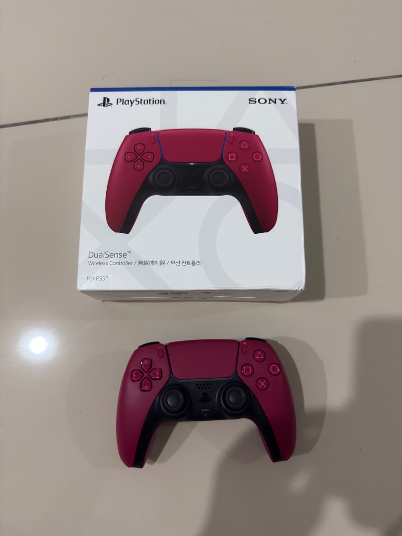 PS5 Dual Sense Wireless Controller Cosmic Red Original, Video Gaming ...