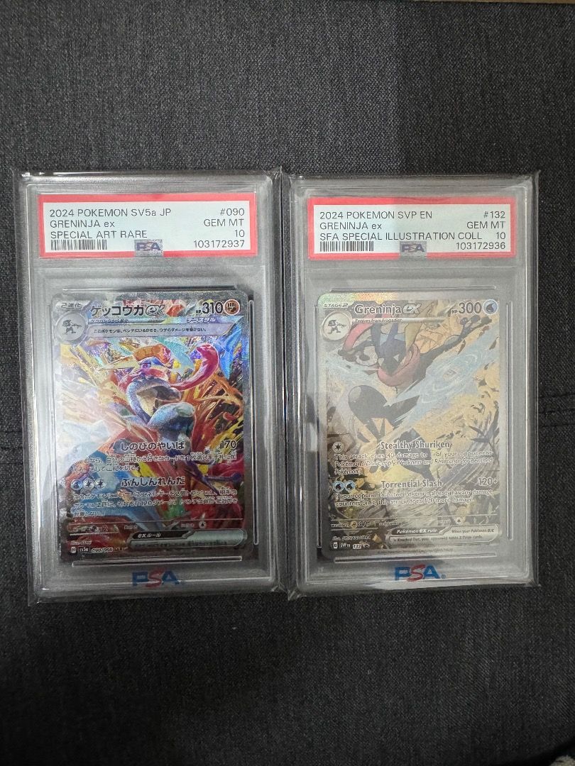 PSA 10 Greninja Ex Promo and Crimson Haze Japanese Sequential Set ...