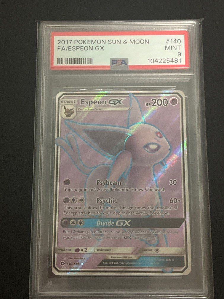 PTCG TCG Pokemon Card 2017 Sun & Moon Eevee Eeveelution Espeon GX Full ...