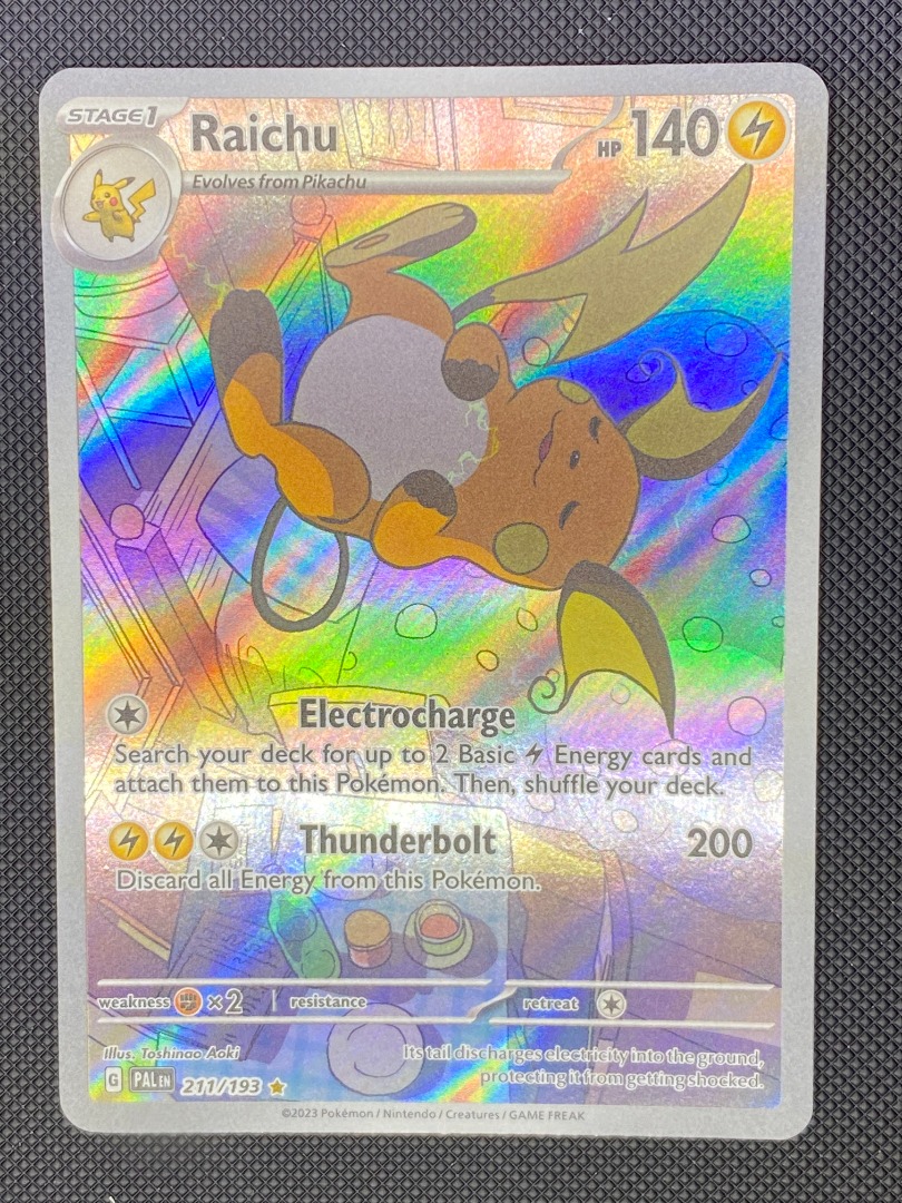 Raichu - Pokemon Paldea Evolved, Hobbies & Toys, Toys & Games on Carousell