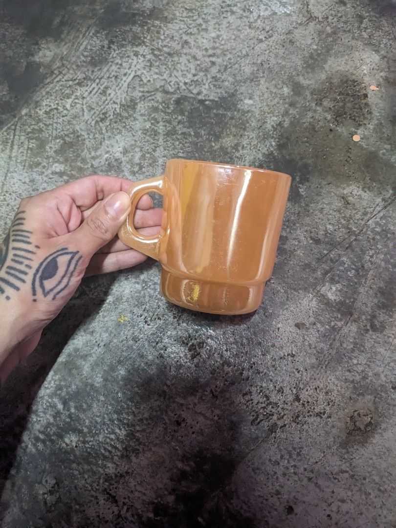 Rare Vintage 60s Termocrisa Iridescent Peach Luster Mug, Hobbies & Toys ...