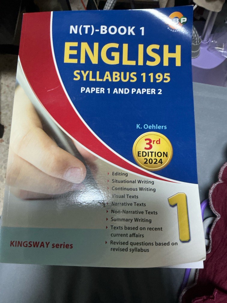 Secondary 1 and 2 NT Paper 1 and 2English Assessment book, Hobbies ...