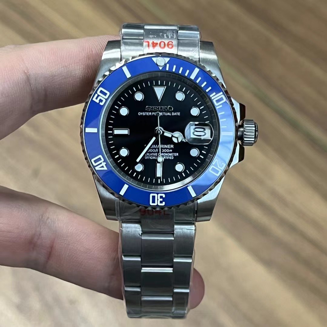 Seiko mod Cookie Monster custom submariner, Men's Fashion, Watches ...