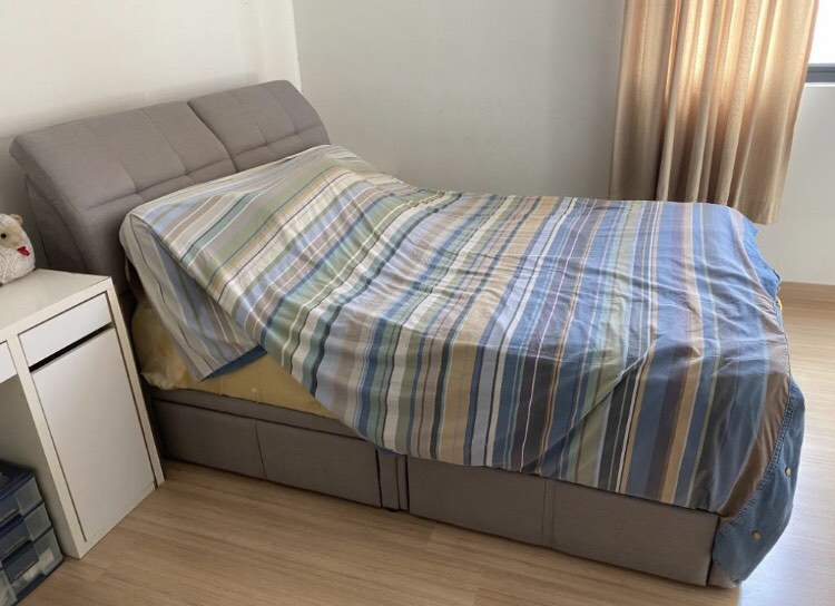 SERGIO Queen Bedframe With 4 Drawers Katil Queen & 4 Laci Drawer not ...