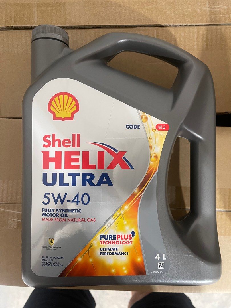 Shell Helix Ultra 5W-40 Fully Synthetic Motor Oil (4L), Car Accessories ...