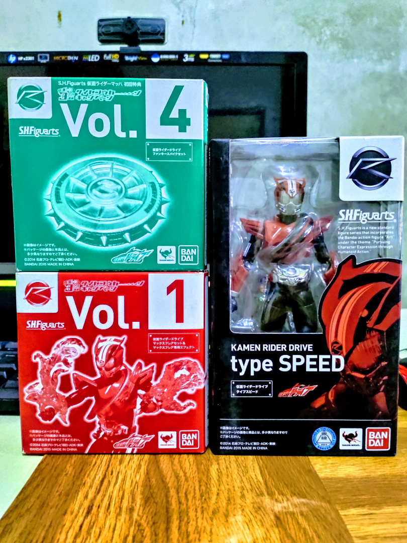 SHF Kamen Rider Drive Type Speed + Wheels, Hobbies & Toys, Toys & Games ...