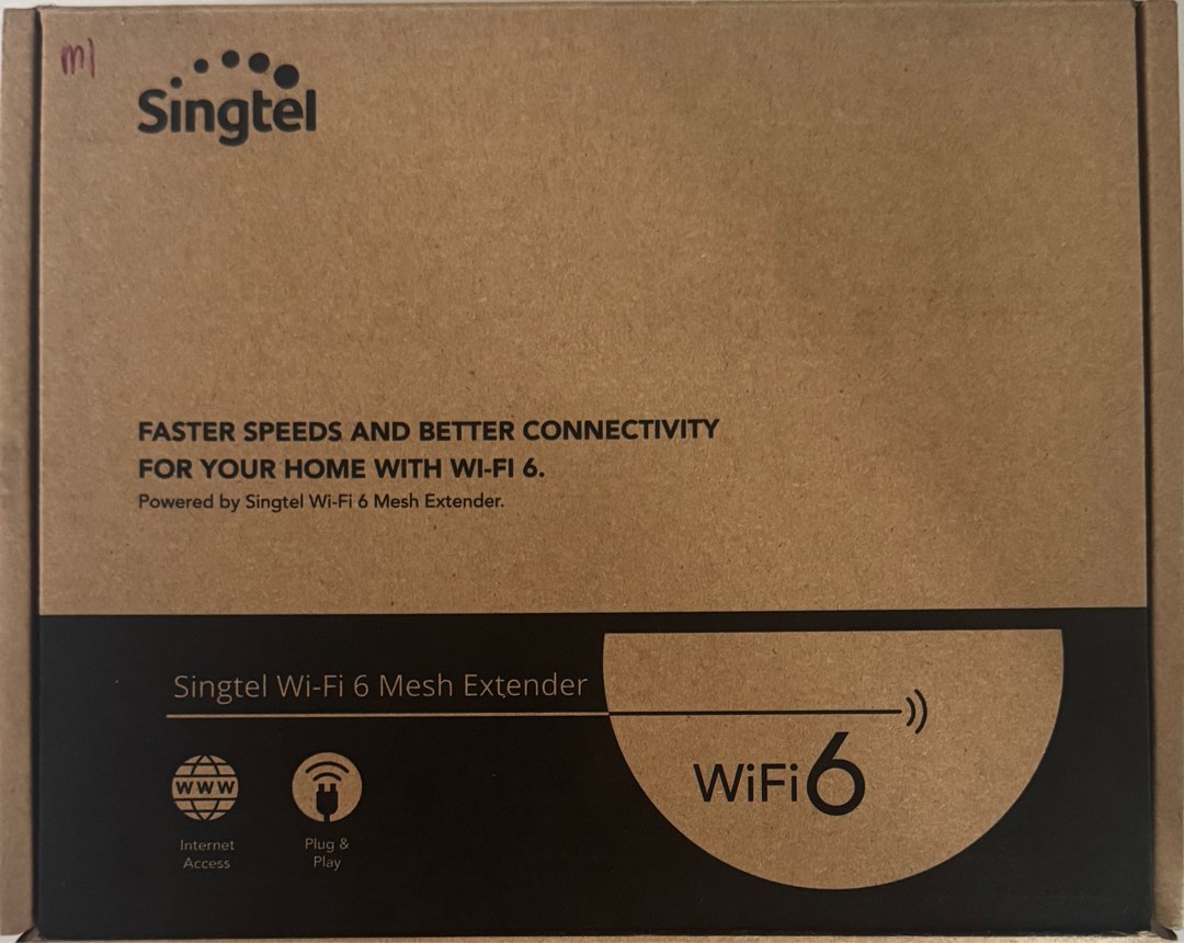 Singtel Wi-Fi 6 Mesh Extender, Computers & Tech, Parts & Accessories ...
