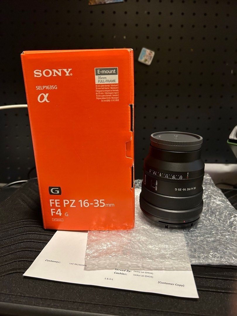 行貨有單-Sony FE PZ F4 16-35mm zoom len-, 攝影器材, 鏡頭及裝備 - Carousell