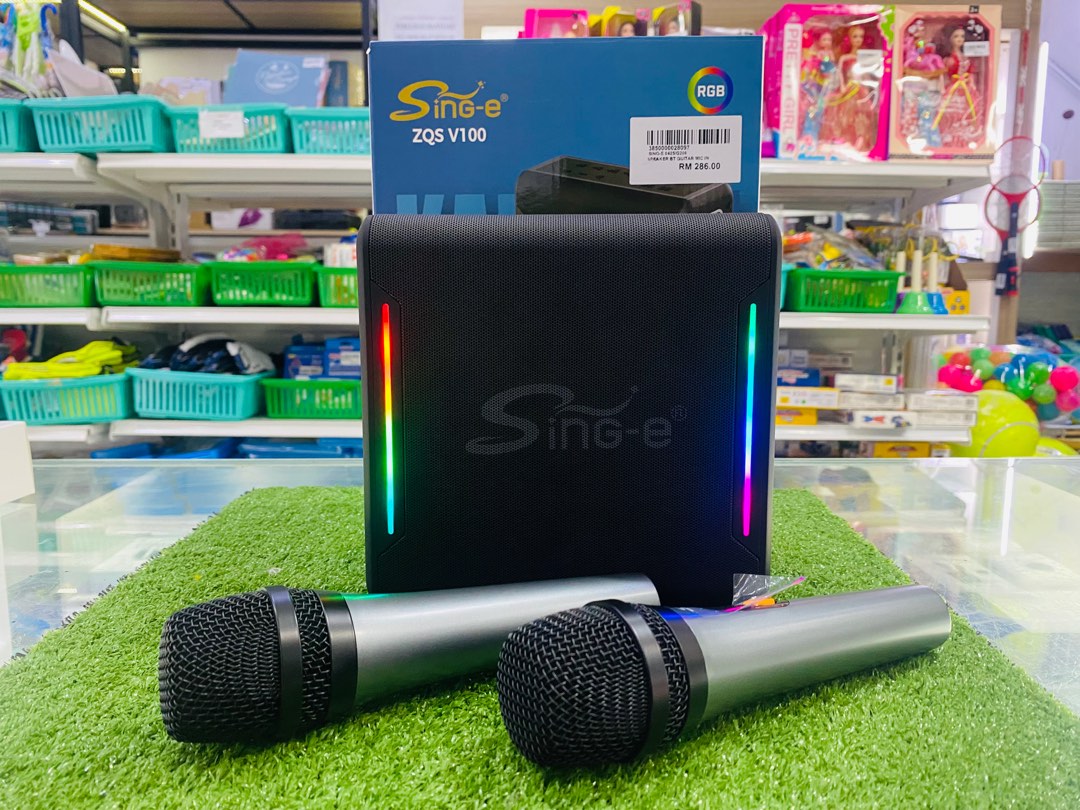 SPEAKER PORTABLE SING-E with 2 MIC ( ZQS - V100 ), Audio, Soundbars, Speakers & Amplifiers on ...