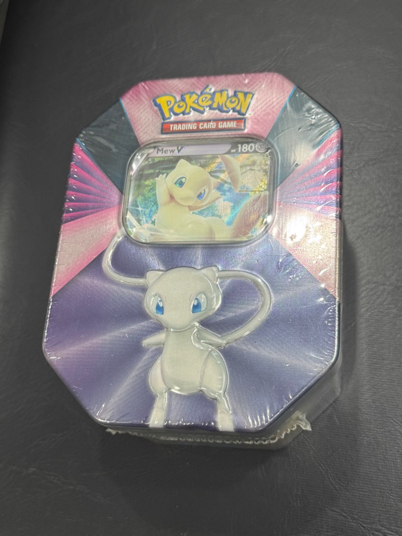 TCG Pokemon Mew V Tin - Brand Mew Sealed, Hobbies & Toys, Toys & Games ...