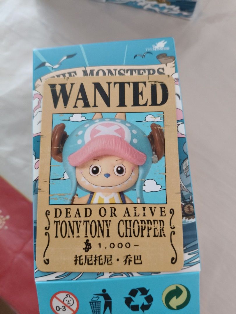 Tony Chopper X one piece labubu the monsters popmart figure BNIF ...