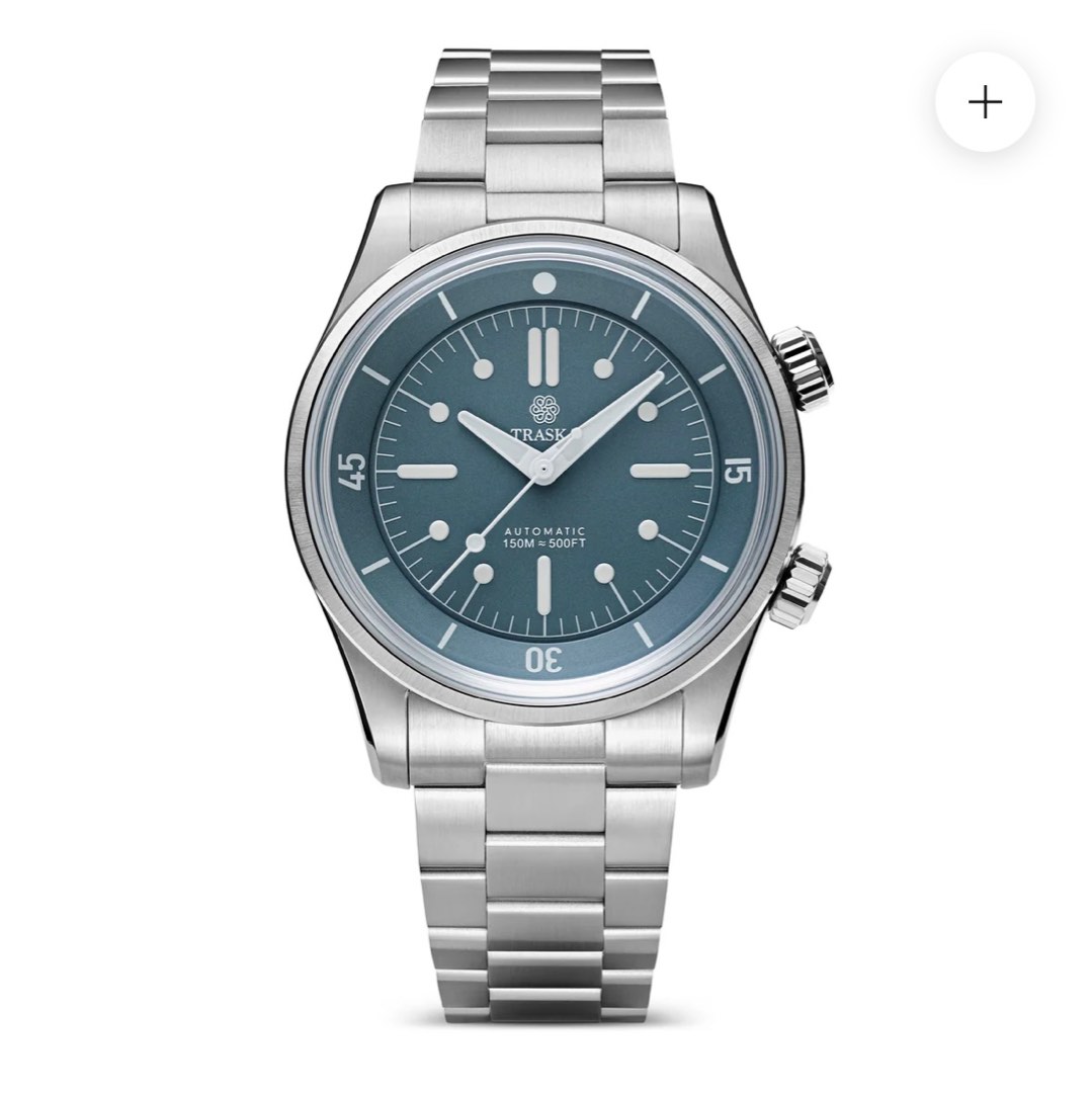 Traska Seafarer Steel Blue 送兩條帶, 名牌, 手錶 - Carousell