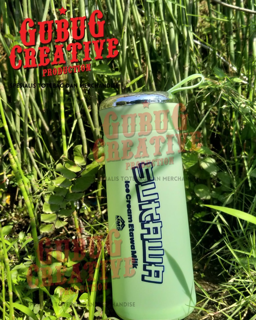 Tumbler Termos Kaca Cover PVC 400ml Tumbler Souvenir Acara di Muntilan ...