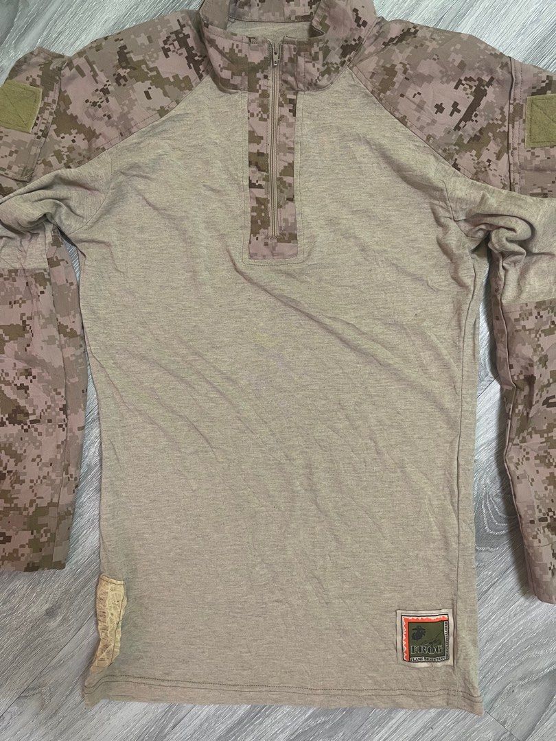 USMC FROG Combat Uniform Ensemble Shirt Desert MARPAT, Men's Fashion ...
