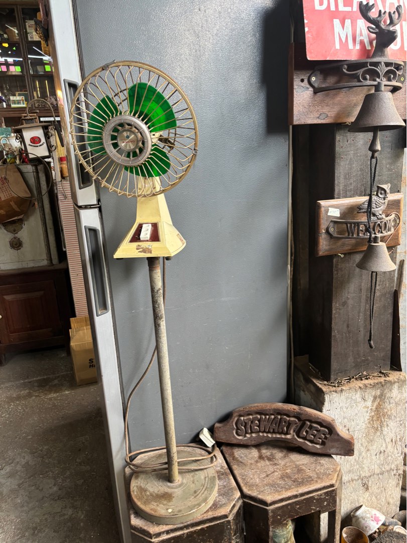 Vintage SANYO fan with solid metal leg, Furniture & Home Living ...