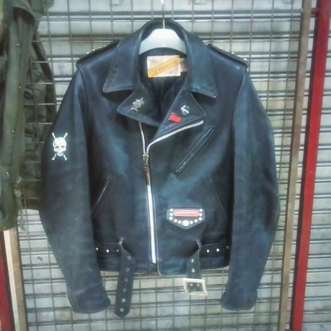 Vtg Schott Perfecto 618 Punk Studded Ramones X Jaket Kulit Avirex ...