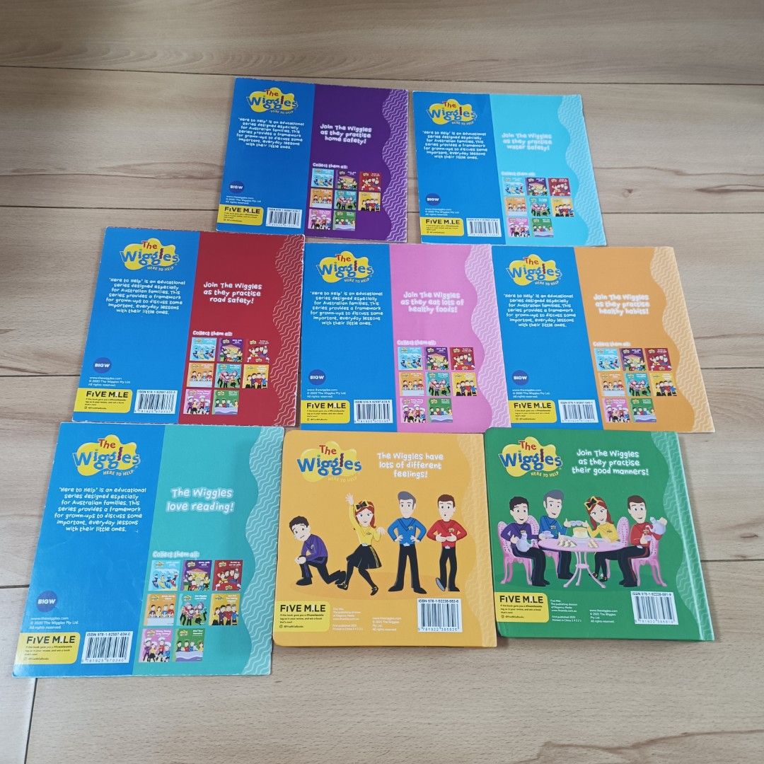 Wiggles Complete set of 7 books Manners Feelings, Hobbies & Toys, Books ...