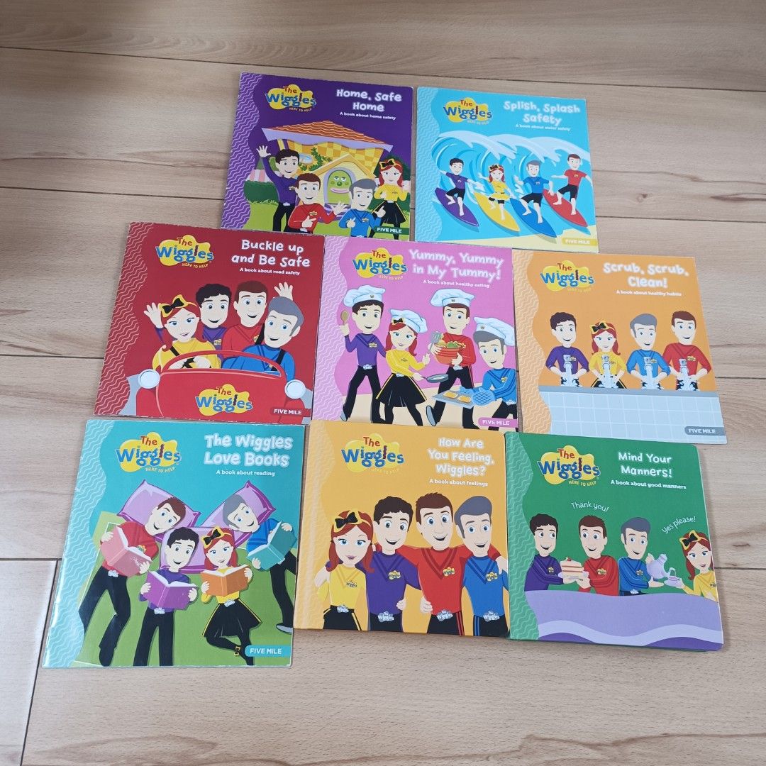 Wiggles Complete set of 7 books Manners Feelings, Hobbies & Toys, Books ...