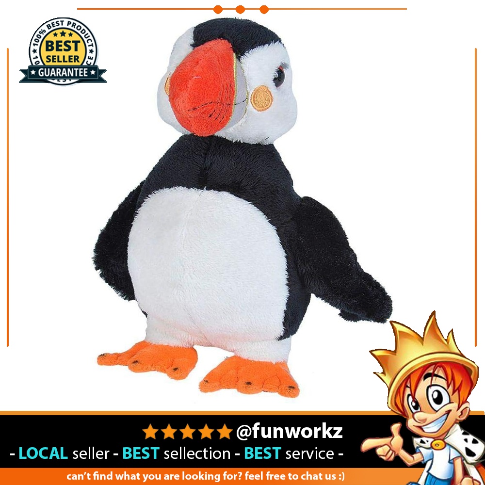 Wild Republic Puffin Plush, Stuffed Animal, Plush Toy, Sea Animals ...